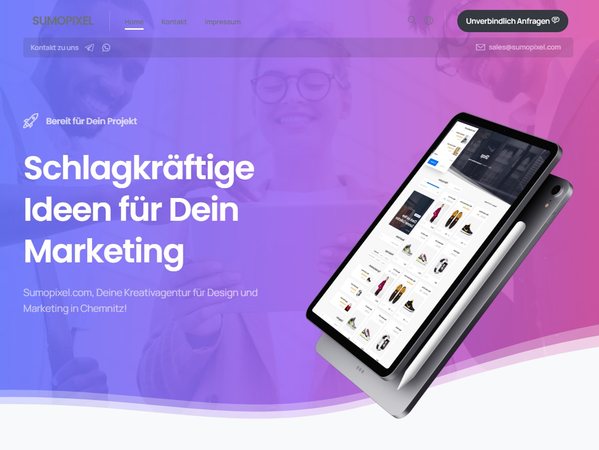 SUMOPIXEL Website Onlineshop Social-Media Print Agentur in Chemnitz